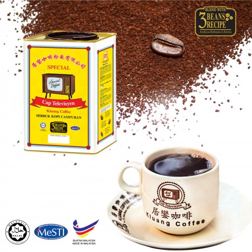 Kluang Coffee Cap Televisyen Kopitiam Kopi-O Powder Grade A2 (3kg)